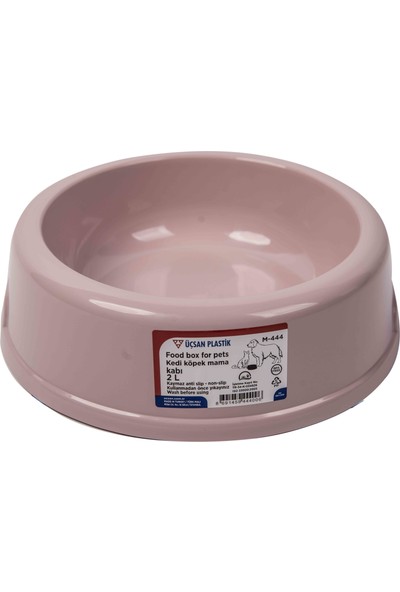 Üçsan Plastik Kedi Köpek Mama Kabı 1 l