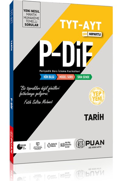 Puan Yayınları TYT AYT Tarih PDİF Konu Anlatım Fasikülleri Puan Yayınları TYT AYT Tarih PDİF Konu Anlatım Fasikülleri