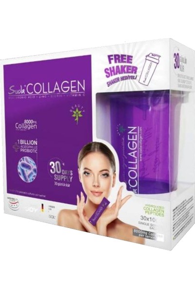 Suda Collagen + Probiotic 30 Şase (Karpuz Aromalı) Suda Collagen + Probiotic 30 Şase (Karpuz Aromalı)