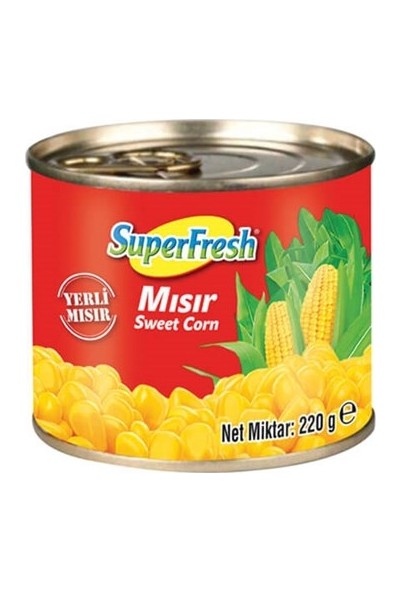 SuperFresh Konserve Mısır 220 gr SuperFresh Konserve Mısır 220 gr