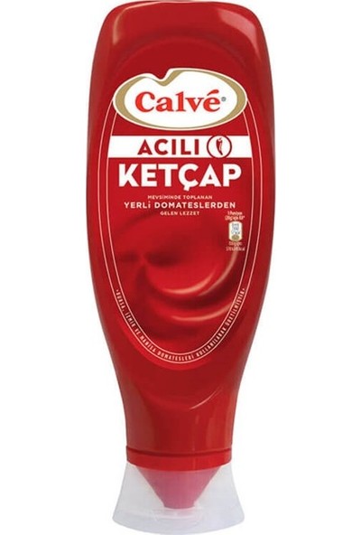 Calve Acılı Ketçap 600 gr Calve Acılı Ketçap 600 gr