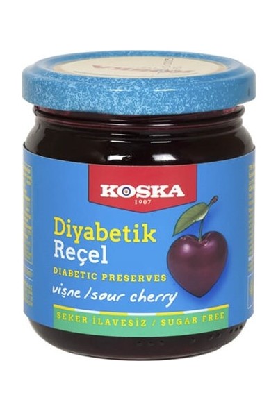 Koska Diyabetik Vişne Reçeli 240 gr Koska Diyabetik Vişne Reçeli 240 gr