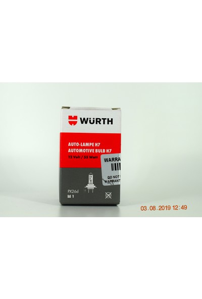 Würth H7 Far Ampülü