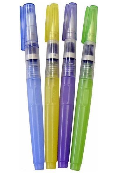 Zig BRUSH2O Su Hazneli Fırça (Waterbrush) 4 Boy Set