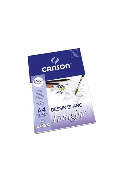 Canson Imagine Çok Amaçlı Defter Blok 200 Gr. 50 Sayfa A4 Canson Imagine Çok Amaçlı Defter Blok 200 Gr. 50 Sayfa A4