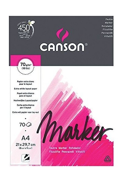 Canson Marker Defteri Pad Layout Blok A4 70 Gr. 70 Sayfa Canson Marker Defteri Pad Layout Blok A4 70 Gr. 70 Sayfa