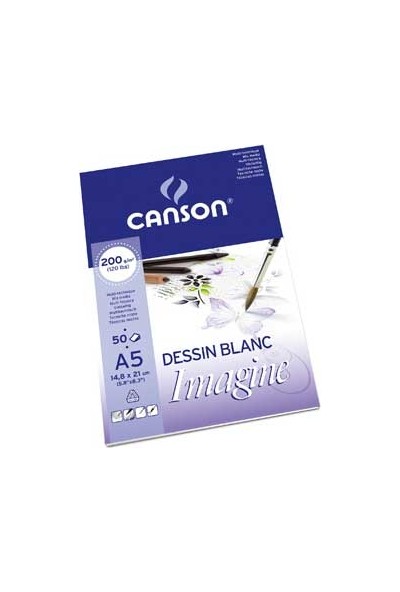Canson Imagine Çok Amaçlı Defter Blok 200 Gr. 50 Sayfa A5 Canson Imagine Çok Amaçlı Defter Blok 200 Gr. 50 Sayfa A5