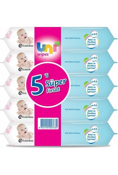 Uni Baby Classic Havlu 56'lı 5'li