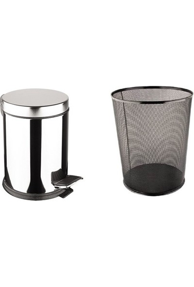 Aksesuaros Myhome 5 Lt + Fileli Çöp Kovası Aksesuaros Myhome 5 Lt + Fileli Çöp Kovası