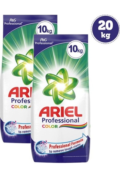 Ariel Parlak Renkler Toz Deterjan 10 kg x 2 Adet Ariel Parlak Renkler Toz Deterjan 10 kg x 2 Adet