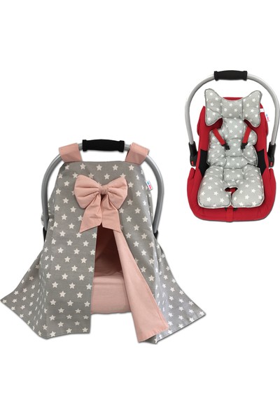 Jaju Baby Gri Puset Örtüsü Çarşaf ve Puset Minderi 3'lü Set Jaju Baby Gri Puset Örtüsü Çarşaf ve Puset Minderi 3'lü Set