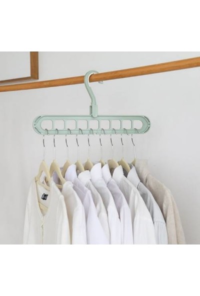 Yakut Sihirli Elbise Askısı Akıllı Askı 9 Gözlü Askı