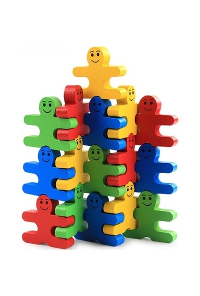 Ahşap Denge Blokları Dikkat Oyunu Piramigo Ahşap Denge Blokları Dikkat Oyunu Piramigo