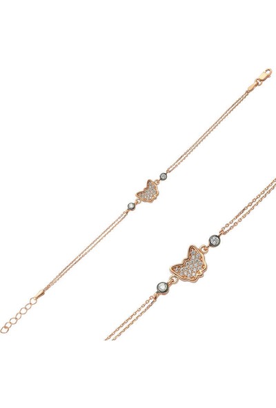 Tesbihayal ​Gümüş Kelebek Bayan Bileklik