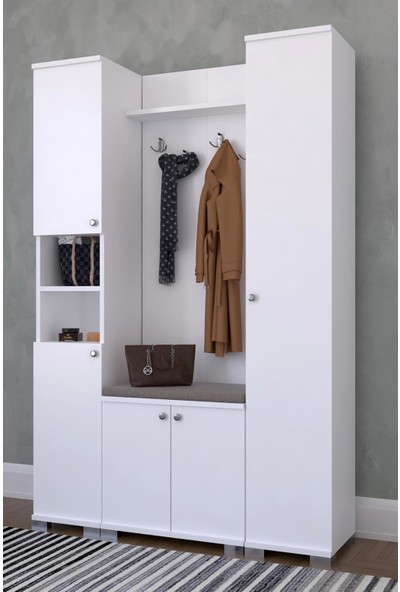 Vestiyer Montana Alaçatı Portmanto (Beyaz)