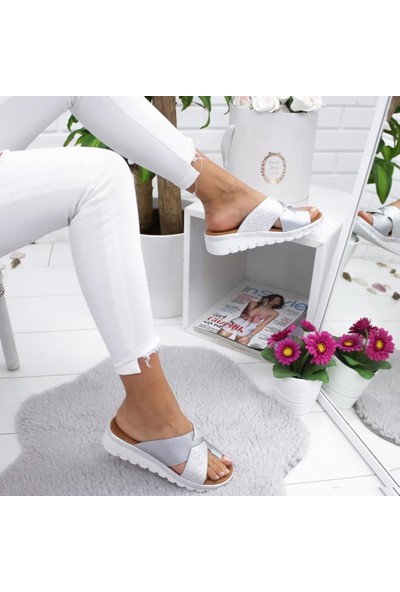 Limoya Penelope Gümüş Terlik