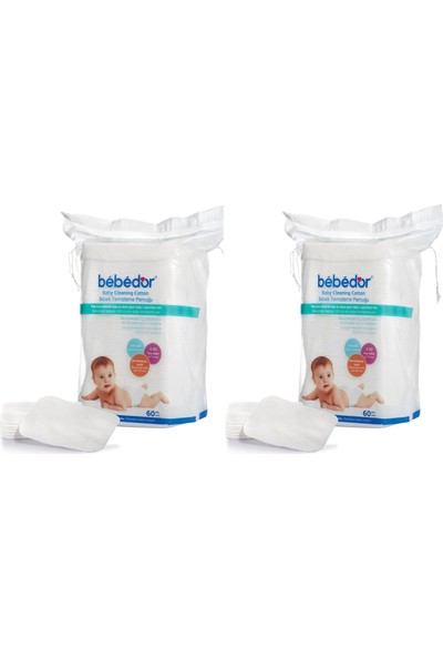 Bebedor B-631 Bebek Temizleme Pamuğu2 Li Paket