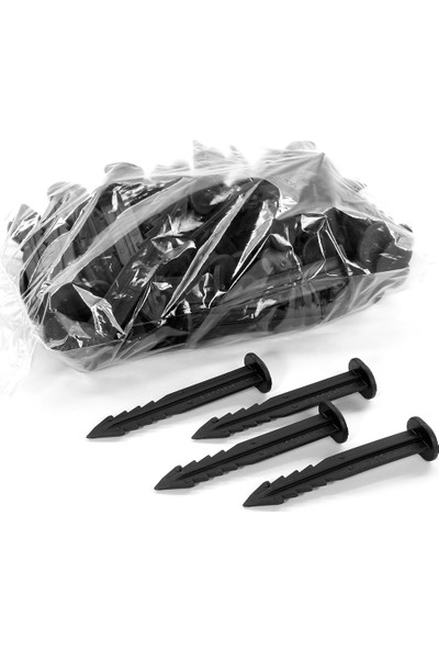 Ekoplas Çim ve Bahçe Sınırlayıcı Ürünleri Sabitlemek Için 15 cm Plastik Kazık 75'li