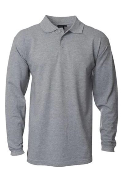 Yafta Polo Yaka Gri Uzun Kollo Sweatshirt İş Tişörtü Yafta Polo Yaka Gri Uzun Kollo Sweatshirt İş Tişörtü