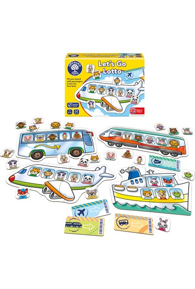 Orchard 94 Eğlenceli Yolculuk Tombala Oyunu 2 - 5 Yaş