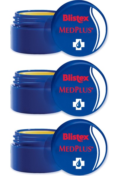 Blistex 3 x Kuruyan Ve Çatlayan Dudaklara Yoğun Bakım (kavanoz) Medplus Jar 7 ml Blistex 3 x Kuruyan Ve Çatlayan Dudaklara Yoğun Bakım (kavanoz) Medplus Jar 7 ml
