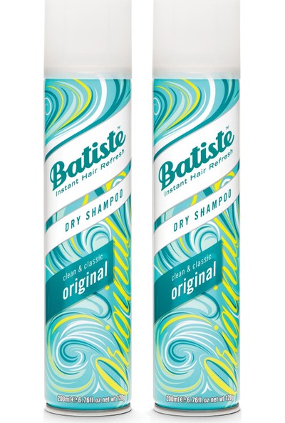 Batiste 2 x Kuru Şampuan - Dry Shampoo 200 ml Batiste 2 x Kuru Şampuan - Dry Shampoo 200 ml
