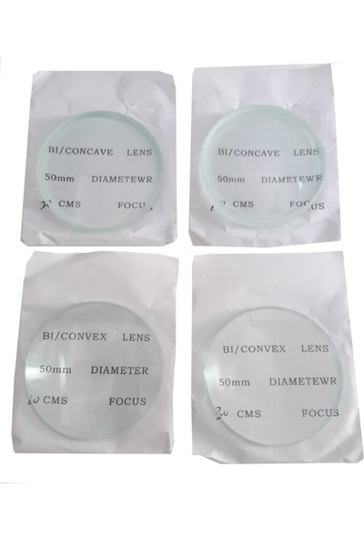 Ece 4'lü Cam Mercek Seti Traşlı Teleskop Yapmak Için Uygundur