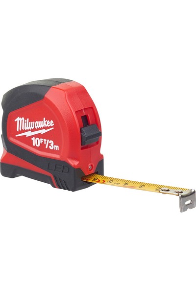 Milwaukee T48226602 Ağır Hizmet Tipi Led Işıklı Şerit Metre 3m