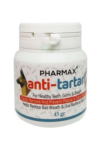 Pharmax Anti-Tartar Kedi Köpek Diş Taşı Giderici 45 g Pharmax Anti-Tartar Kedi Köpek Diş Taşı Giderici 45 g