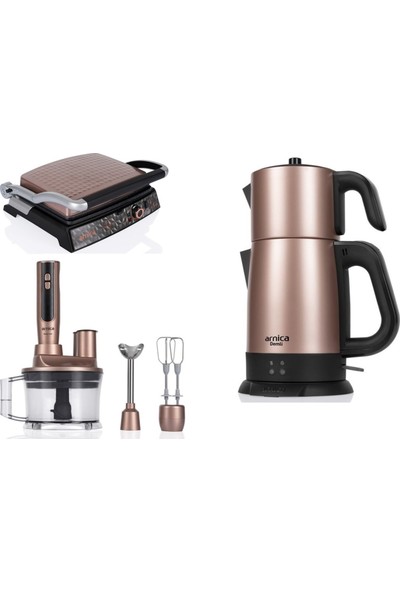 Arnica Rose 3'lü Elektro Hiper Çeyiz Seti Arnica Rose 3'lü Elektro Hiper Çeyiz Seti
