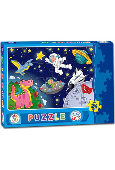 Laço Astronot 24 Parça Çocuk Puzzle Laço Astronot 24 Parça Çocuk Puzzle