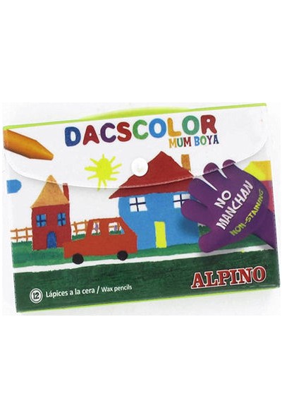 Alpino Dacscolor Mum Boya 12 Renk Plastik Çantalı Alpino Dacscolor Mum Boya 12 Renk Plastik Çantalı