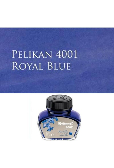 Pelikan 4001 Dolmakalem Mürekkebi 30 Ml. Royal Mavi