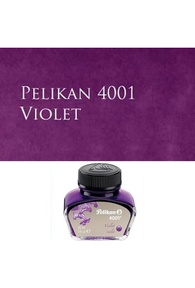 Pelikan 4001 Dolmakalem Mürekkebi 30 Ml. Mor Pelikan 4001 Dolmakalem Mürekkebi 30 Ml. Mor