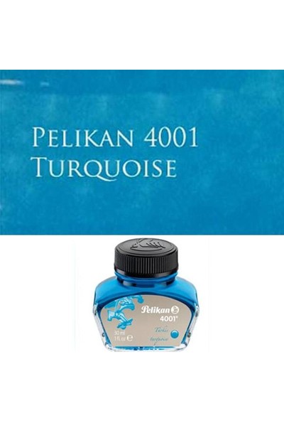Pelikan 4001 Dolmakalem Mürekkebi 30 Ml. Turkuaz