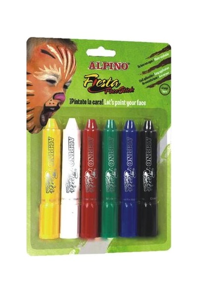 Alpino Fiesta Face Stick Yüz Boyası 6 Renk Alpino Fiesta Face Stick Yüz Boyası 6 Renk