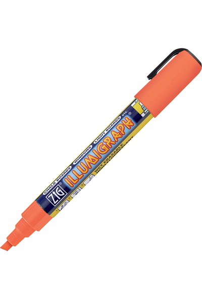Zig Illumigraph Marker Sıvı Tebeşir Kalemi Turuncu Zig Illumigraph Marker Sıvı Tebeşir Kalemi Turuncu