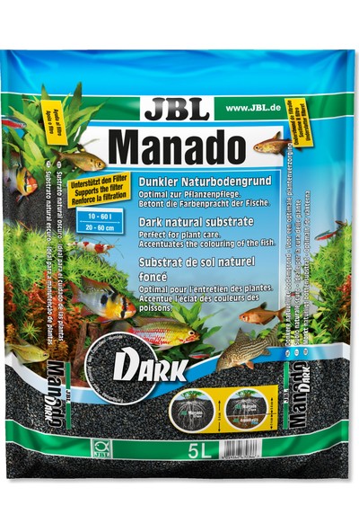 JBL Manado Dark Akvaryumlar İçin Koyu Renkli Doğal Zemin Toprağı 5 Lt JBL Manado Dark Akvaryumlar İçin Koyu Renkli Doğal Zemin Toprağı 5 Lt