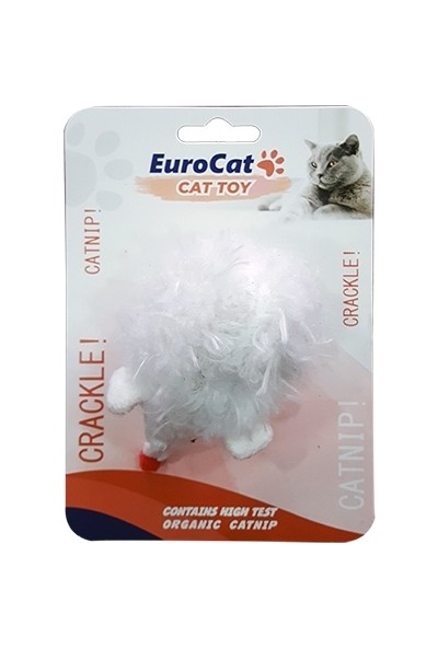 Eurocat Catnipli Kedi Oyuncağı Beyaz Tüylü Fare