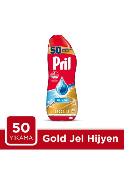 Pril Bulaşık Makinesi Deterjanı Gold Jel Hijyen 50 Yıkama Pril Bulaşık Makinesi Deterjanı Gold Jel Hijyen 50 Yıkama