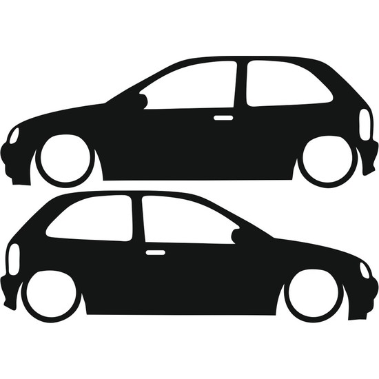 Hediyelikevi Opel Corsa B Basık Arac Sticker Fiyatı