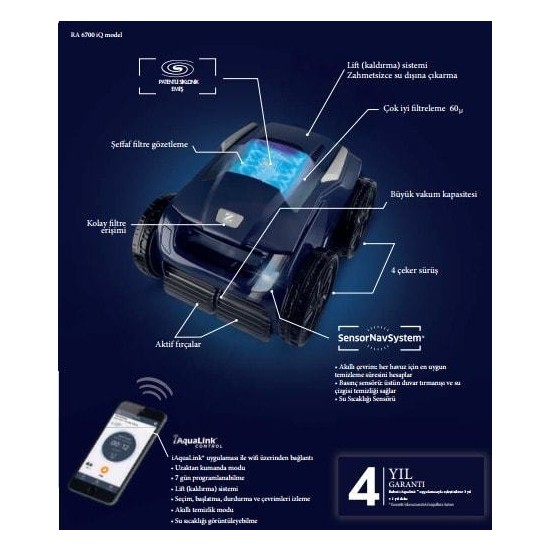 Zodiac Ra 6500 Iq Alpha Iq™ Pro (12 x 6 M) Fiyatı