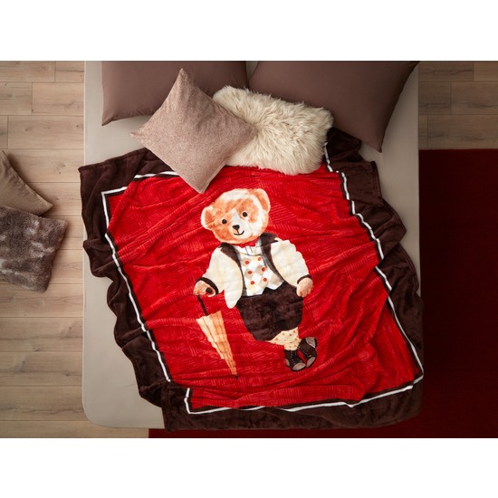 Madame Coco Fares Tek Kişilik Welsoft Baskılı Battaniye - Fiyatı