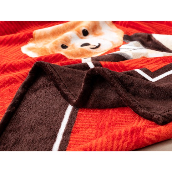 Madame Coco Fares Tek Kişilik Welsoft Baskılı Battaniye - Fiyatı