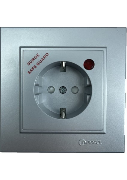Makel Karea Şok Korumalı Topraklı Priz Gümüş Fiyatı