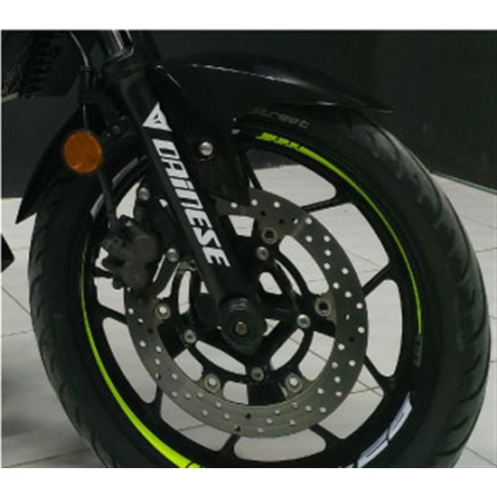 Motiker Yamaha mt 25 Neon Yeşil Jant Dışı Şerit Sticker Fiyatı
