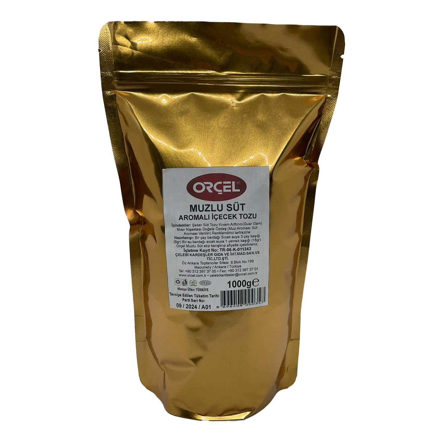 Orçel Muzlu Süt Aromalı İçecek Tozu Oralet 1000 gr Fiyatı