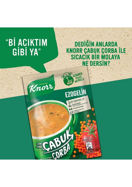 Knorr Çabuk Çorba Ezogelin 22 g Fiyatı - Taksit Seçenekleri