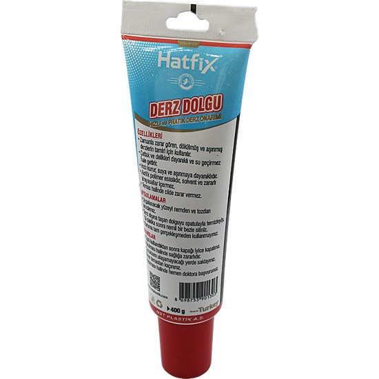 Hatfix Derz Dolgu Hızlı ve Pratik Su Geçirmez Beyaz 400GR Fiyatı