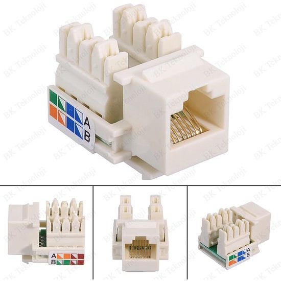 RJ45 CAT5E Keystone Jack Modül Fiyatı - Taksit Seçenekleri